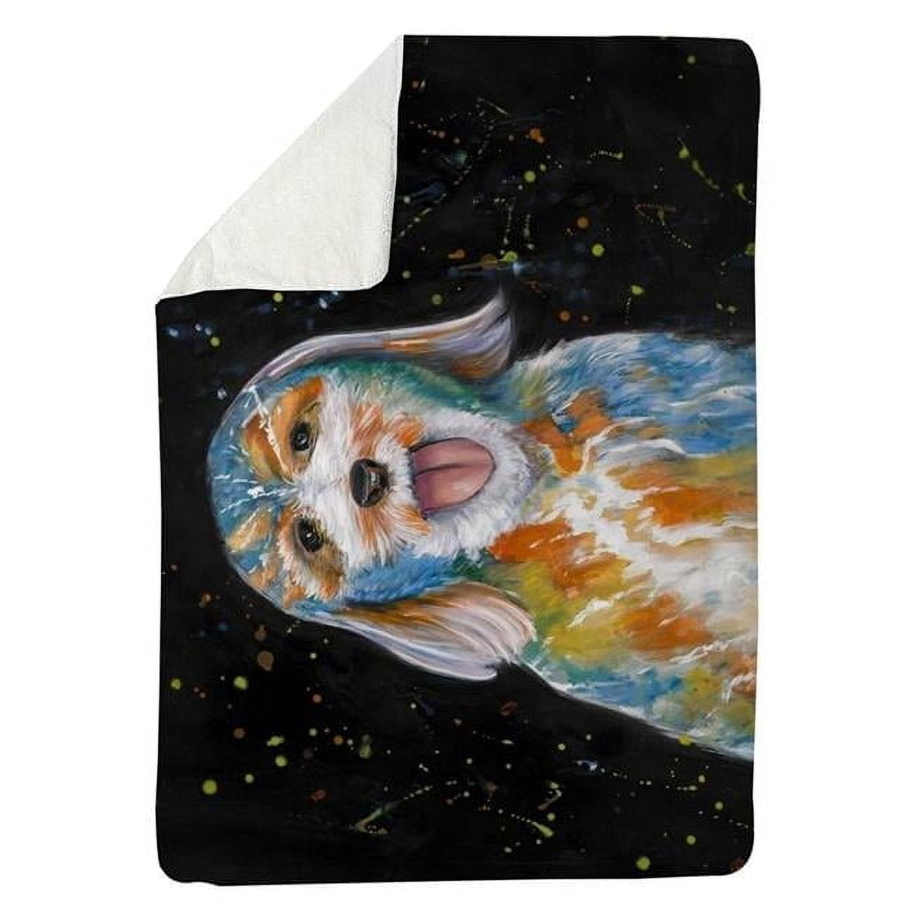 60 x 80 in. Abstract Labradoodle-Sherpa Fleece Blanket - Walmart.com