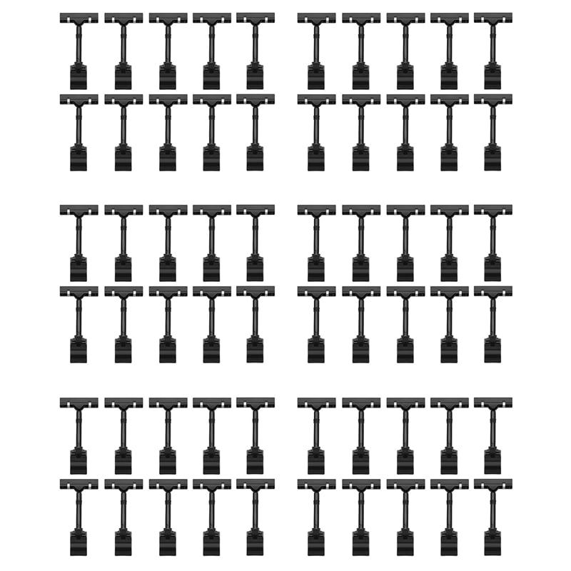 60 x Sign Clips Merchandise Sign-Black - Walmart.com