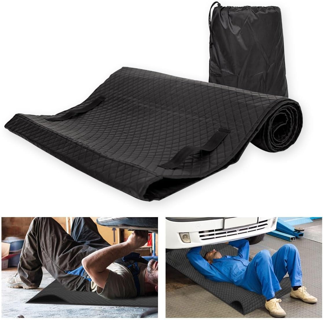 60''x28'' Magic Car Creeper Rolling Mat with Storge Bag, Zero Ground ...