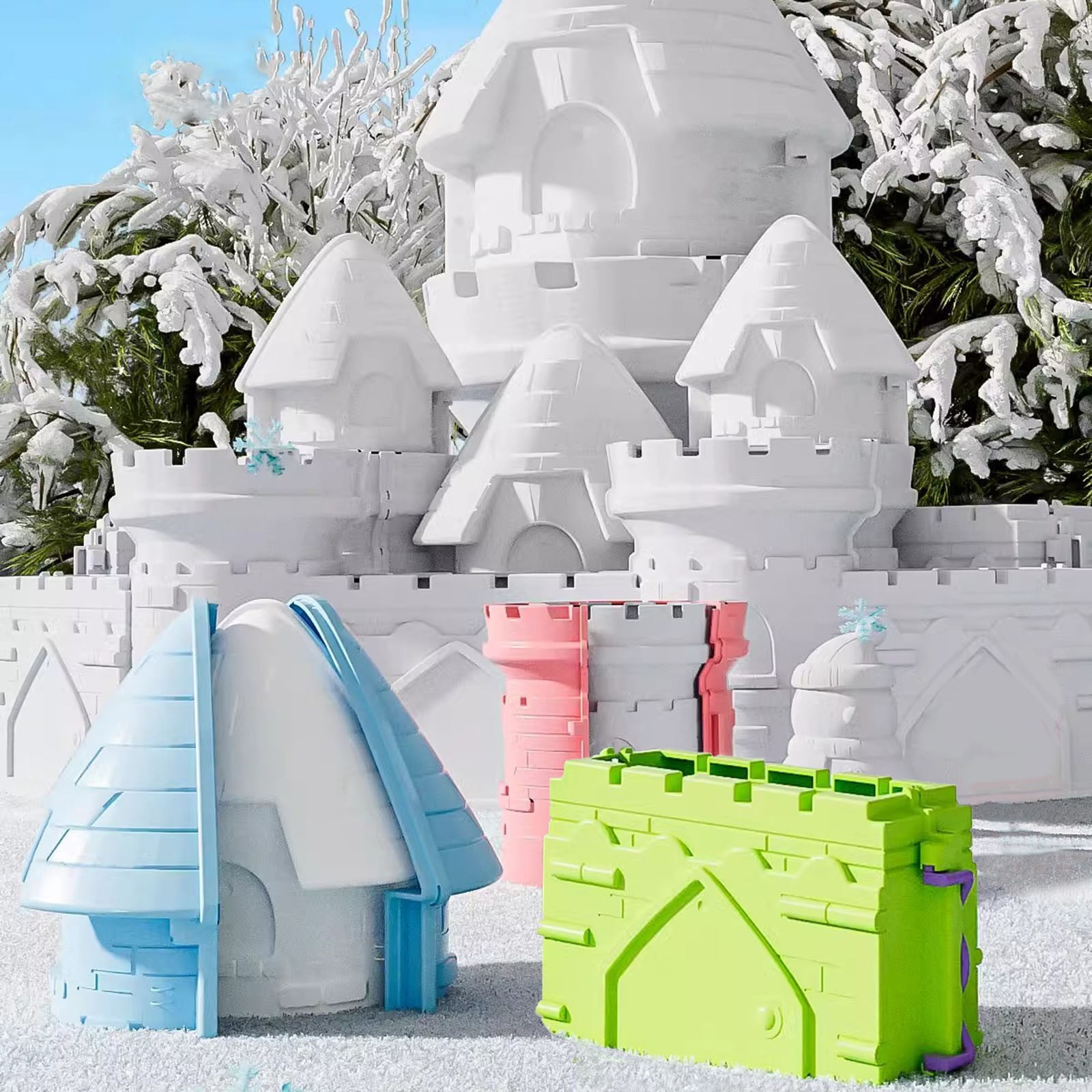 Children's Snow Toys, Snowball Fights Clips, Snow Mould Castle Maker ...