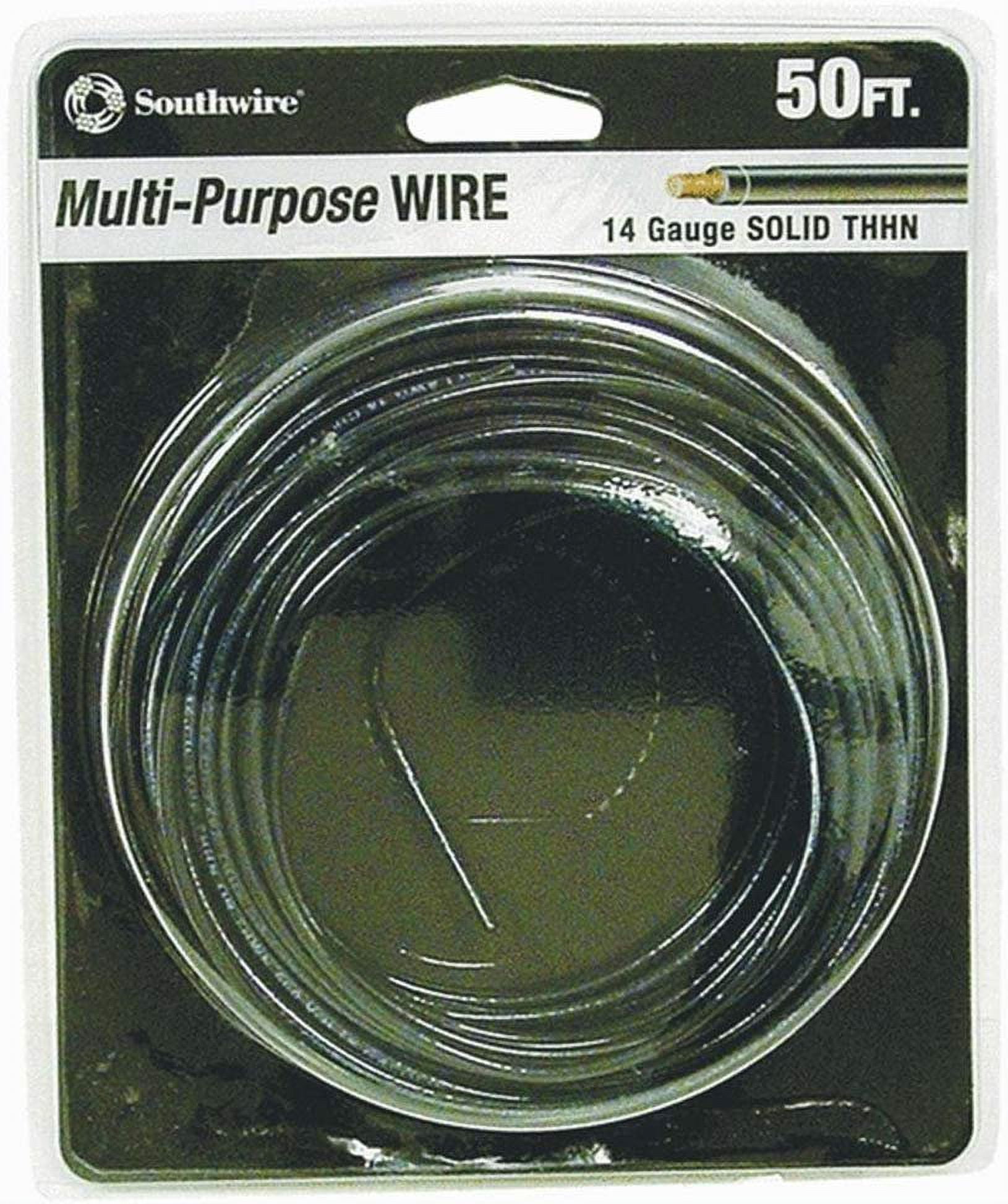 600" 14 Gauge THHN Wire Color: Solid Black - Walmart.com