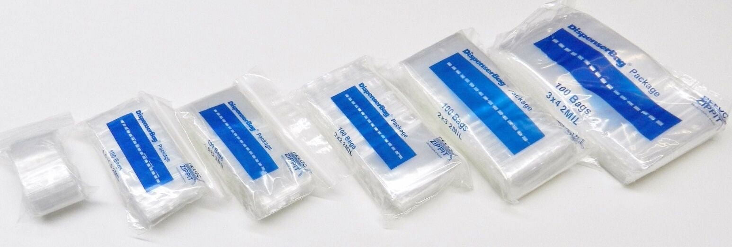 600 Bags 2mil Small Sizes Assortment Clear Reloc Zippit Assorted 6 ...