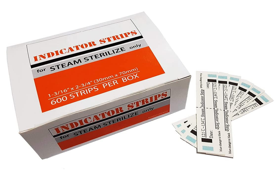 600/Bx Autoclave Sterilization Indicator Strips for Steam Sterilize 1 3 ...
