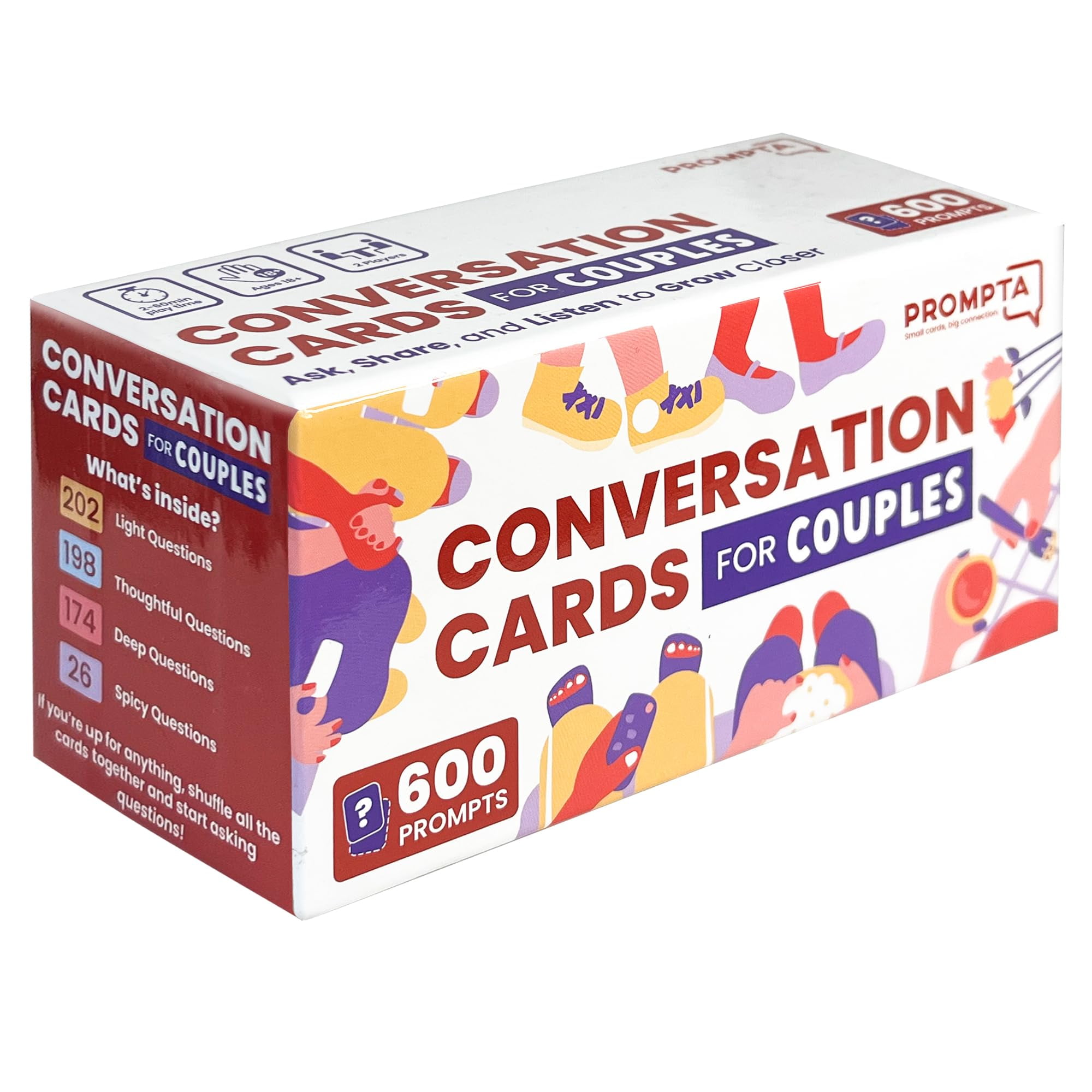 600 Conversation Cards for Couples - Couples Games Relationship ...