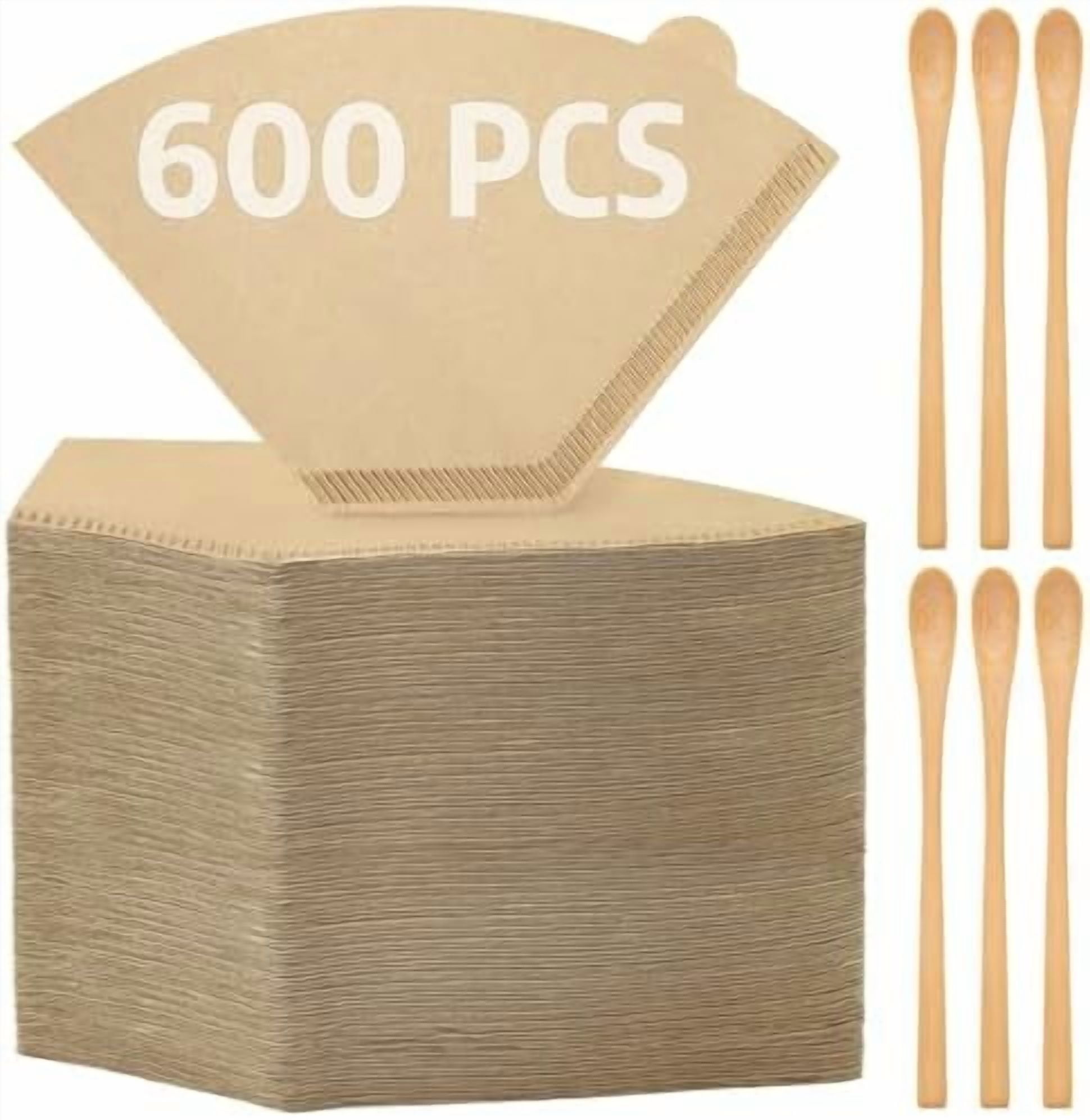 600 Count #4 Coffee Filter 8-12 cup, Disposable Cone Coffee Filters For ...