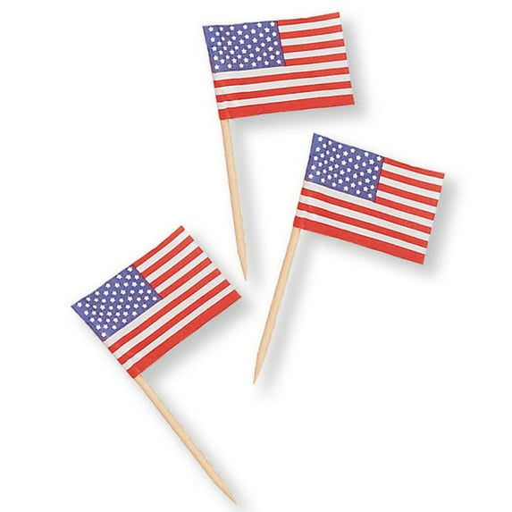 600 Count Bulk Pack Flag Picks - Walmart.com