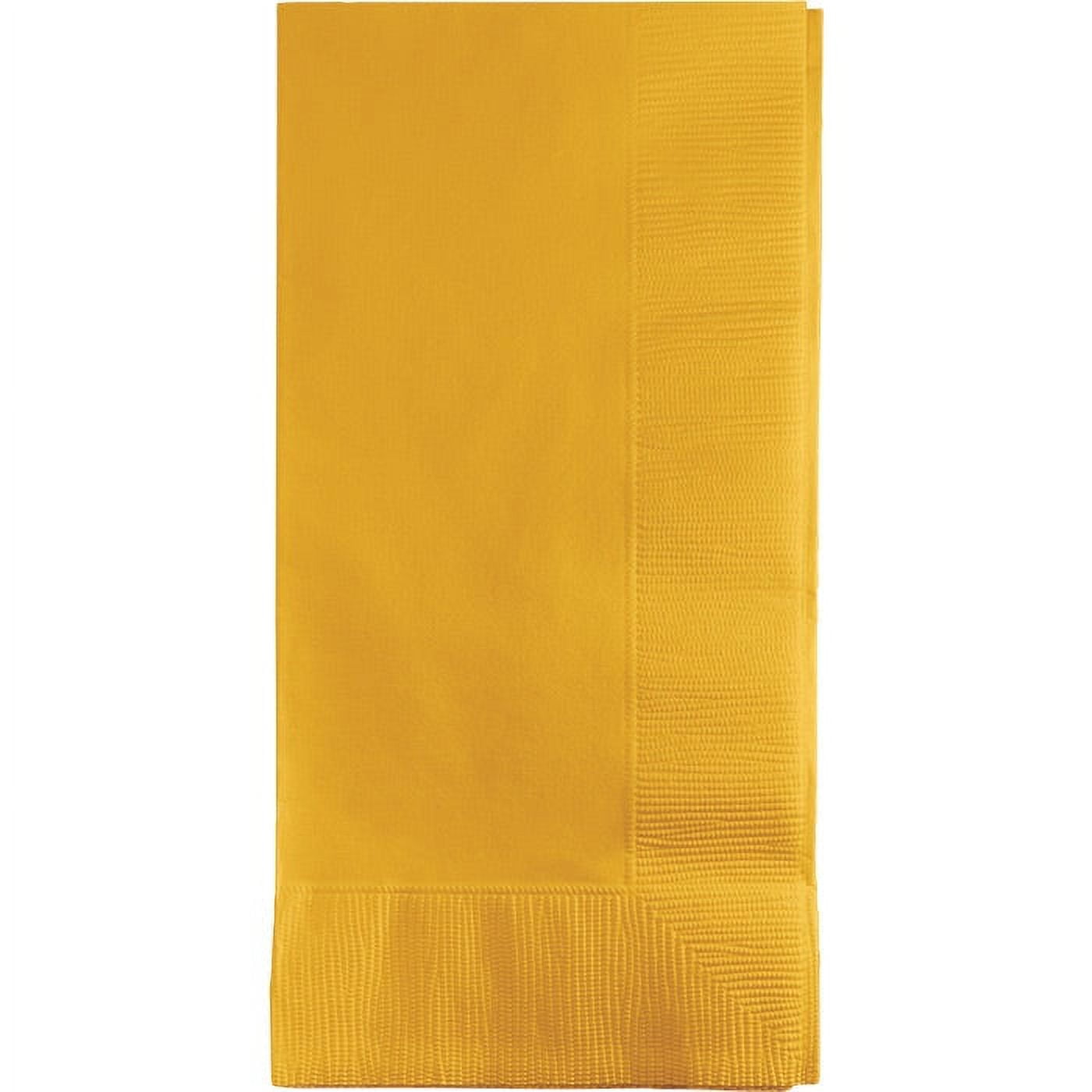 600 Count Bulk Pack School Bus Yellow 2 Ply Dinner Napkins - Walmart.com