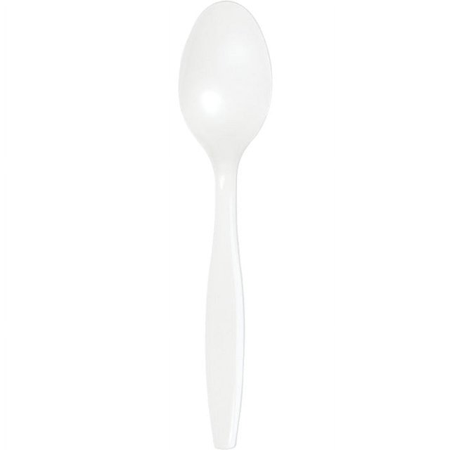 600 Count Bulk Pack White Bulk Plastic Spoons - Walmart.com