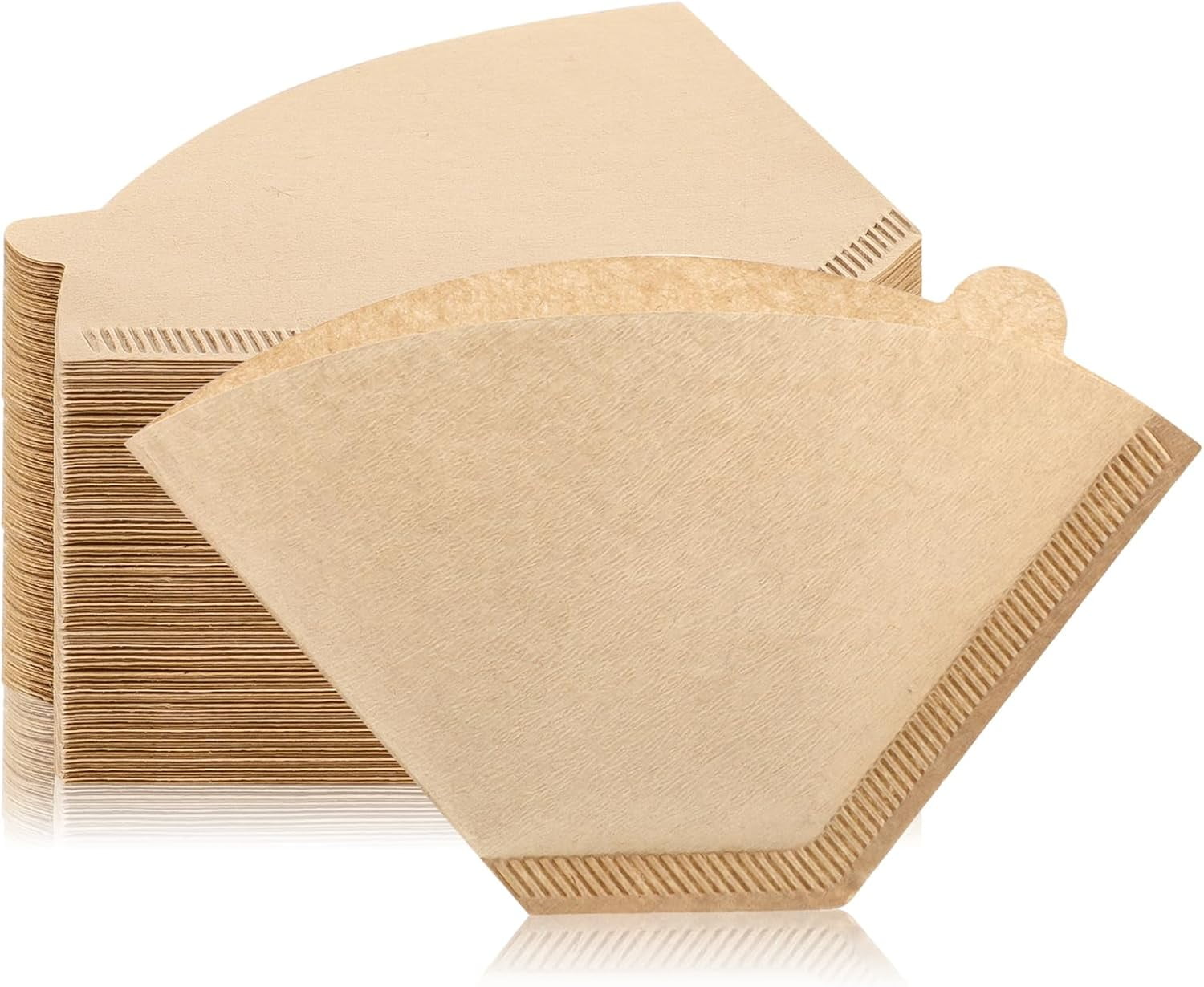 600 Count Coffee Filter #2, 2 Cone Coffee Filters, Unbleached Natural ...
