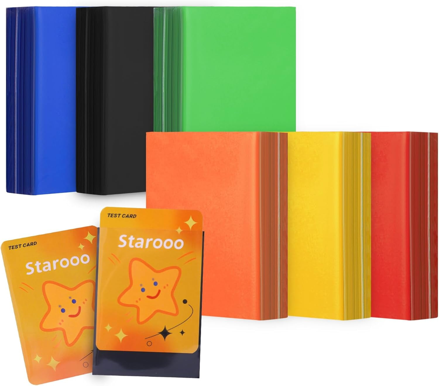 600 Counts Card Sleeves,Game Card Sleeves for Standard Cards,6 Colors ...