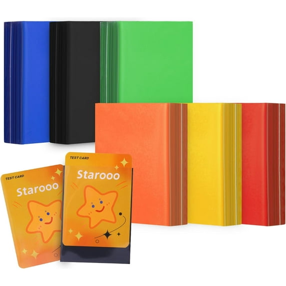 600 Counts Card Sleeves,Game Card Sleeves for Standard Cards,6 Colors ...