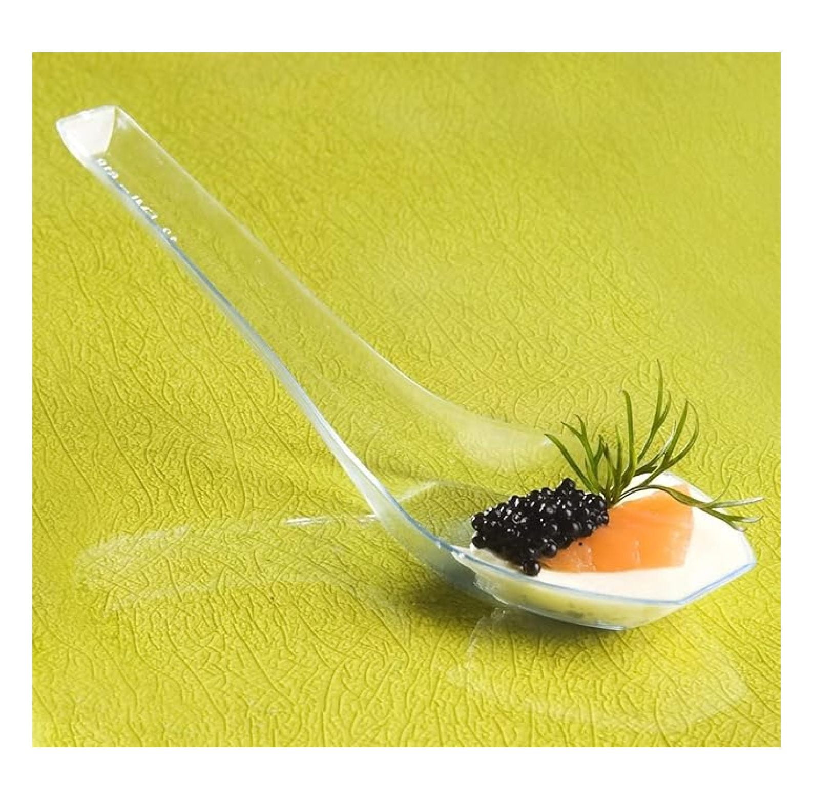 600 Disposable Plastic Soup Spoons - Clear Asian Chinese Dessert ...