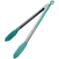 600ºF Heat Resistant Kitchen Tongs: 12 in Large Silicone Cooking Tong ...