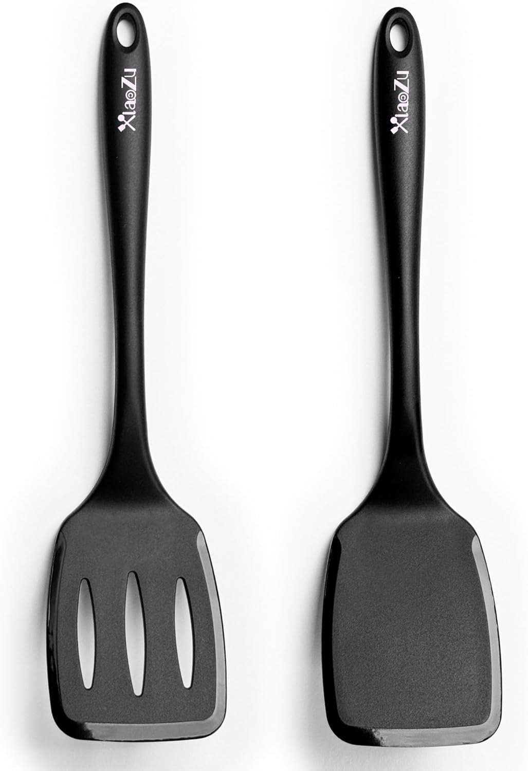 600˚F Heat Resistant Silicone Spatula Set, 13.6" Kitchen Spatula ...