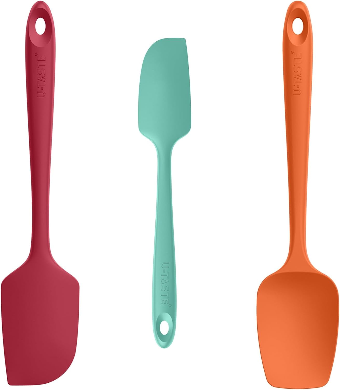 600°F Heat Resistant Silicone Spatula: U-Taste High Heat Proof Seamless ...