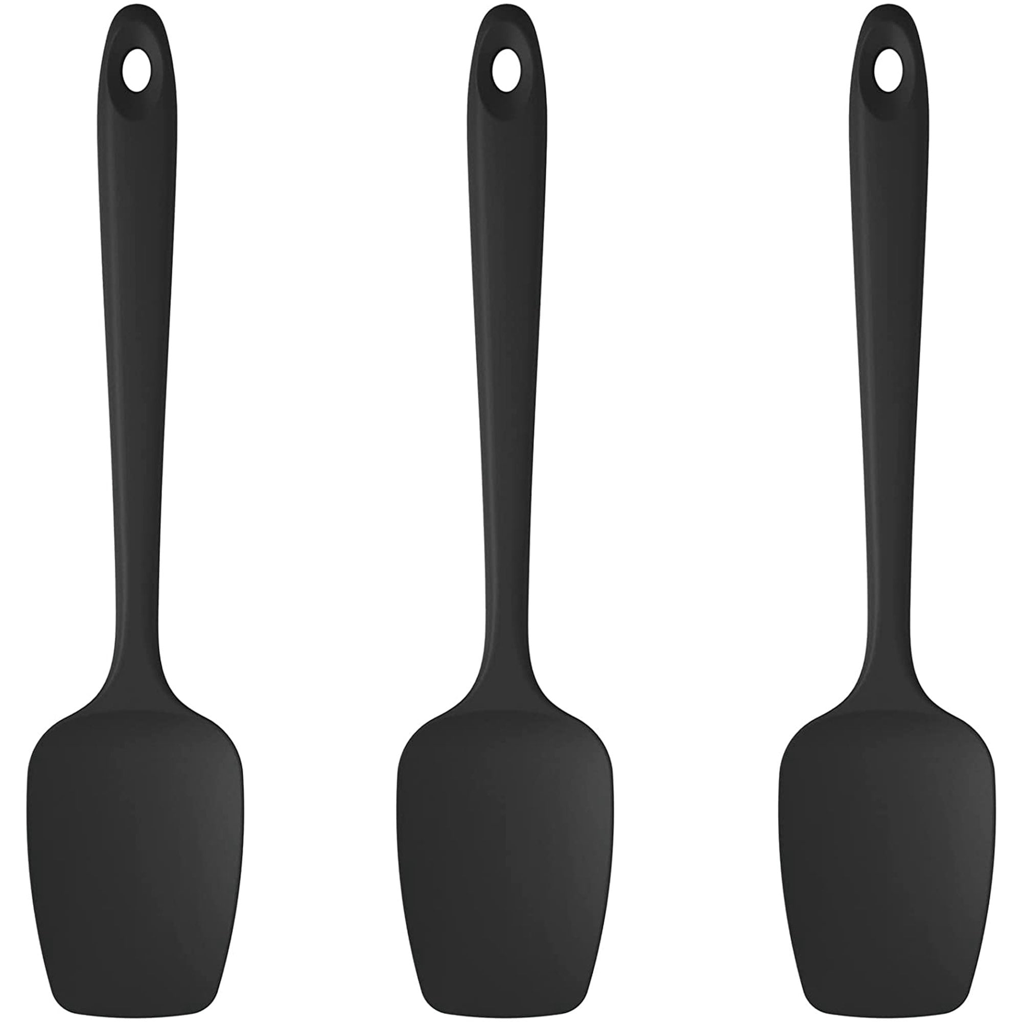 MangoFeel 600Â°F Heat Resistant Silicone Spoon Spatulas, Non-Stick ...