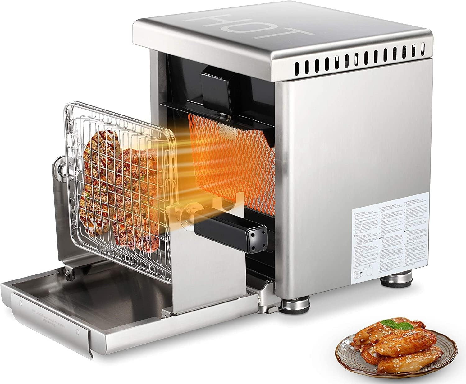 600°F Small Infrared Propane Gas Grill,Compact & Professional BBQ for ...