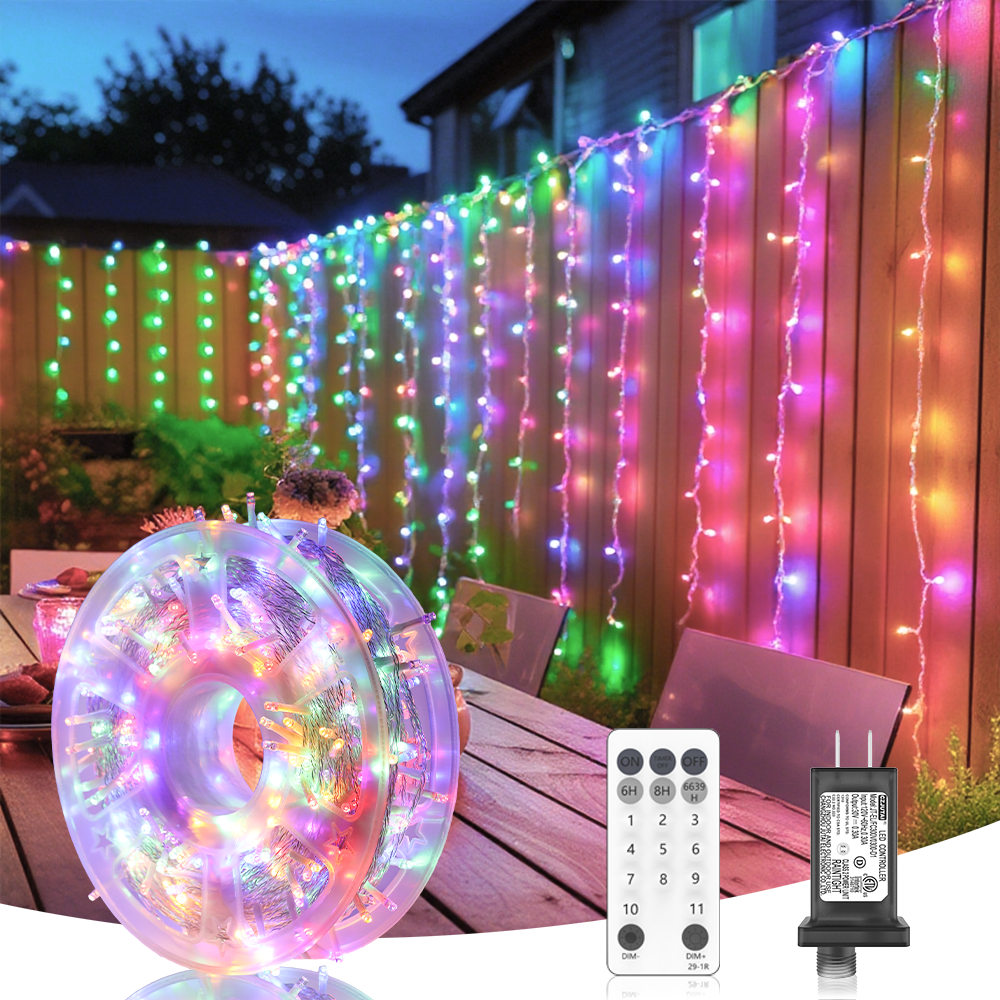 600 LED Garden Lights, 246FT Outdoor Waterproof String Lights with ...