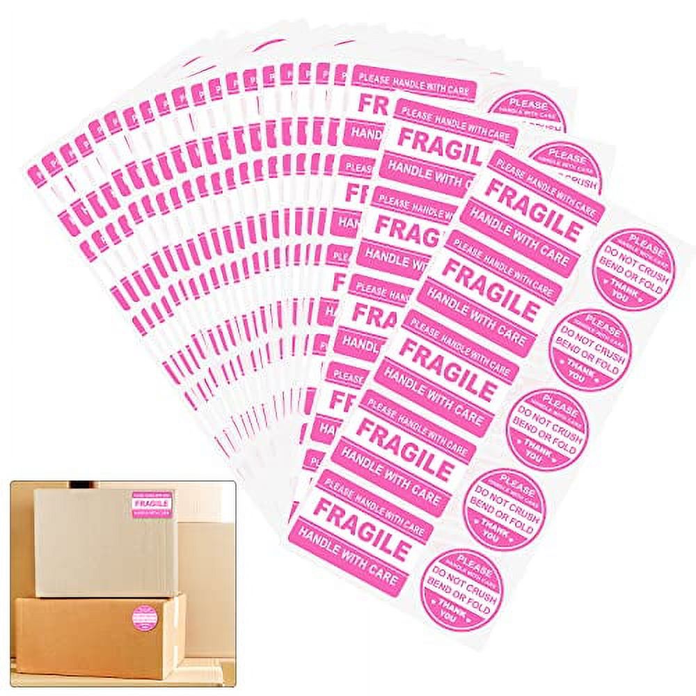 600 PCS Fragile Stickers for Shipping Do Not Trample or Fold Stickers ...