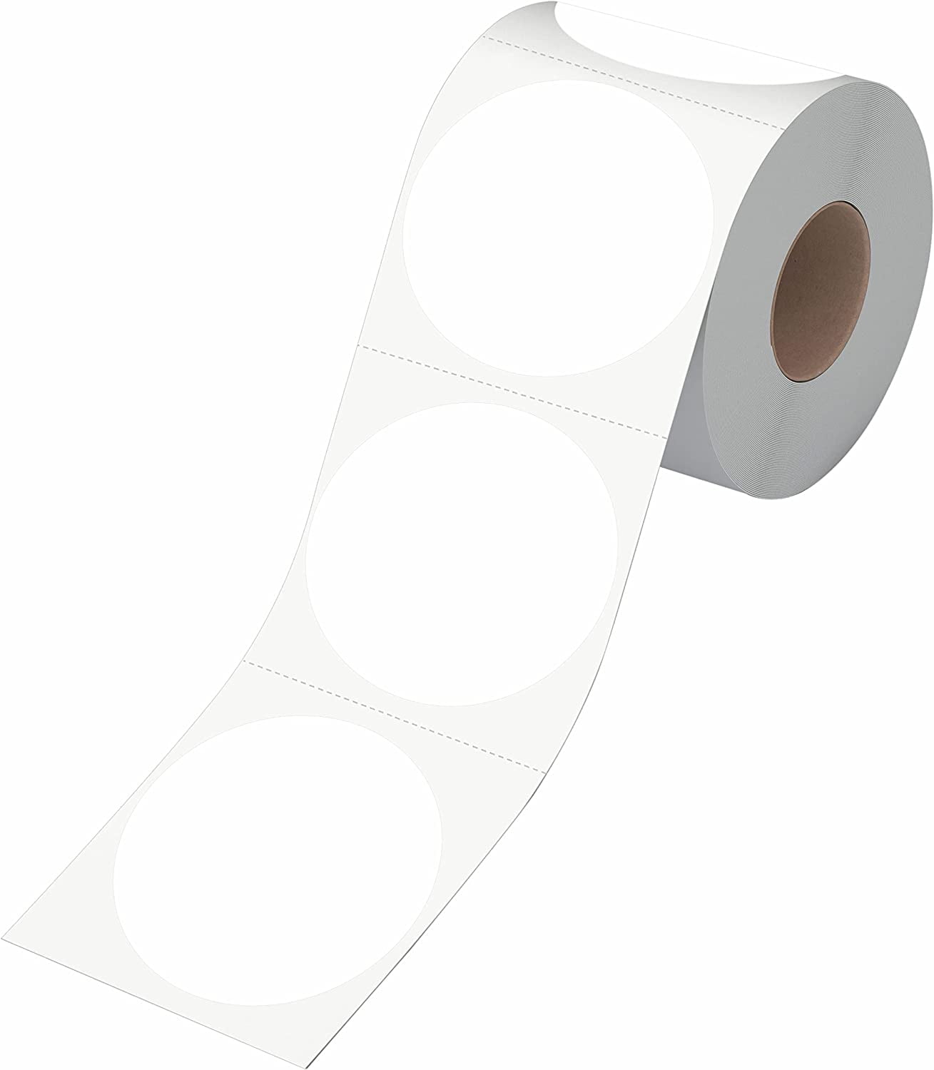 600 PCS Round White Color Coding Circle Dots Inventory Stickers Labels ...