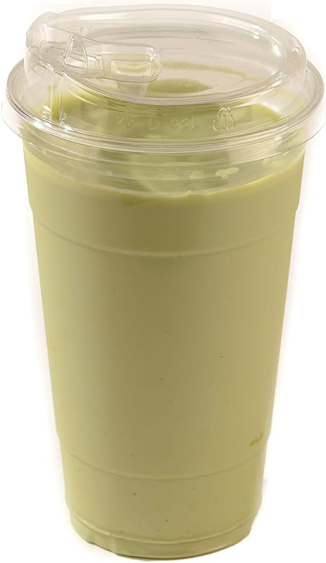 600 Pack 20 oz Clear Plastic Disposable Pet Cups with Sip Through Lids ...