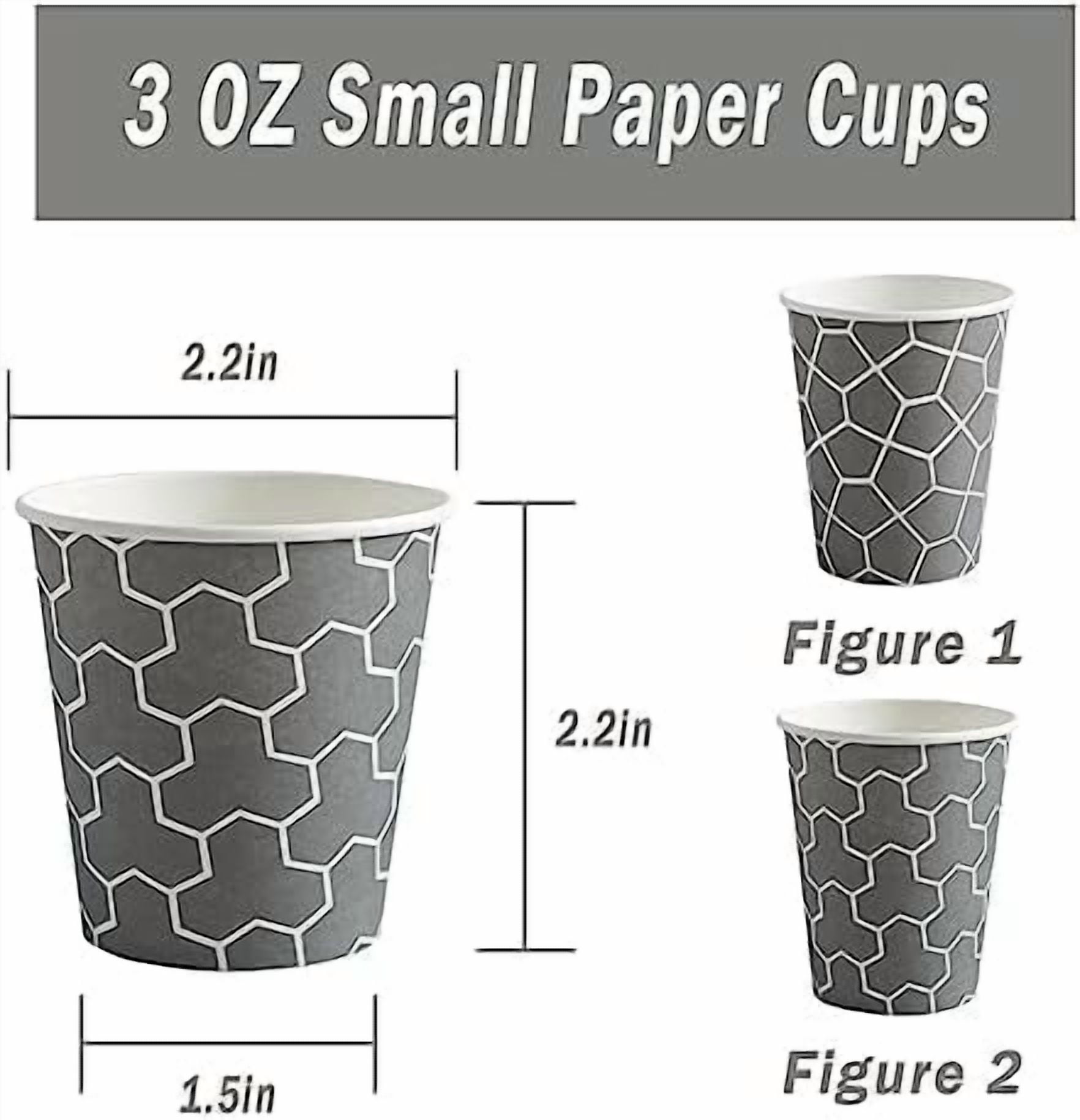 600 Pack 3 oz Paper Cups, Small Bathroom Cups Disposable Mouthwash Cups ...