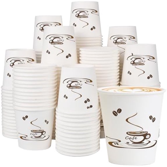 600 Pack 4 oz Paper Cups, Disposable Espresso Coffee Cups for Bathroom ...