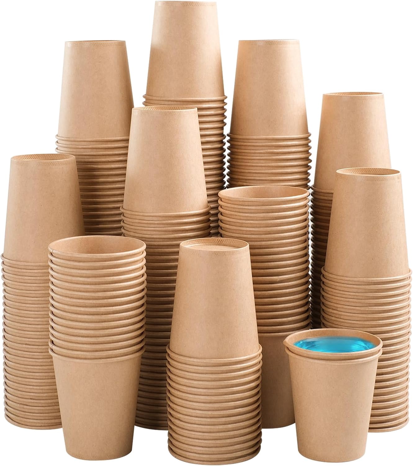 600 Pack 5 oz Kraft Paper Cups, Small Disposable Bathroom Cups, Mini ...