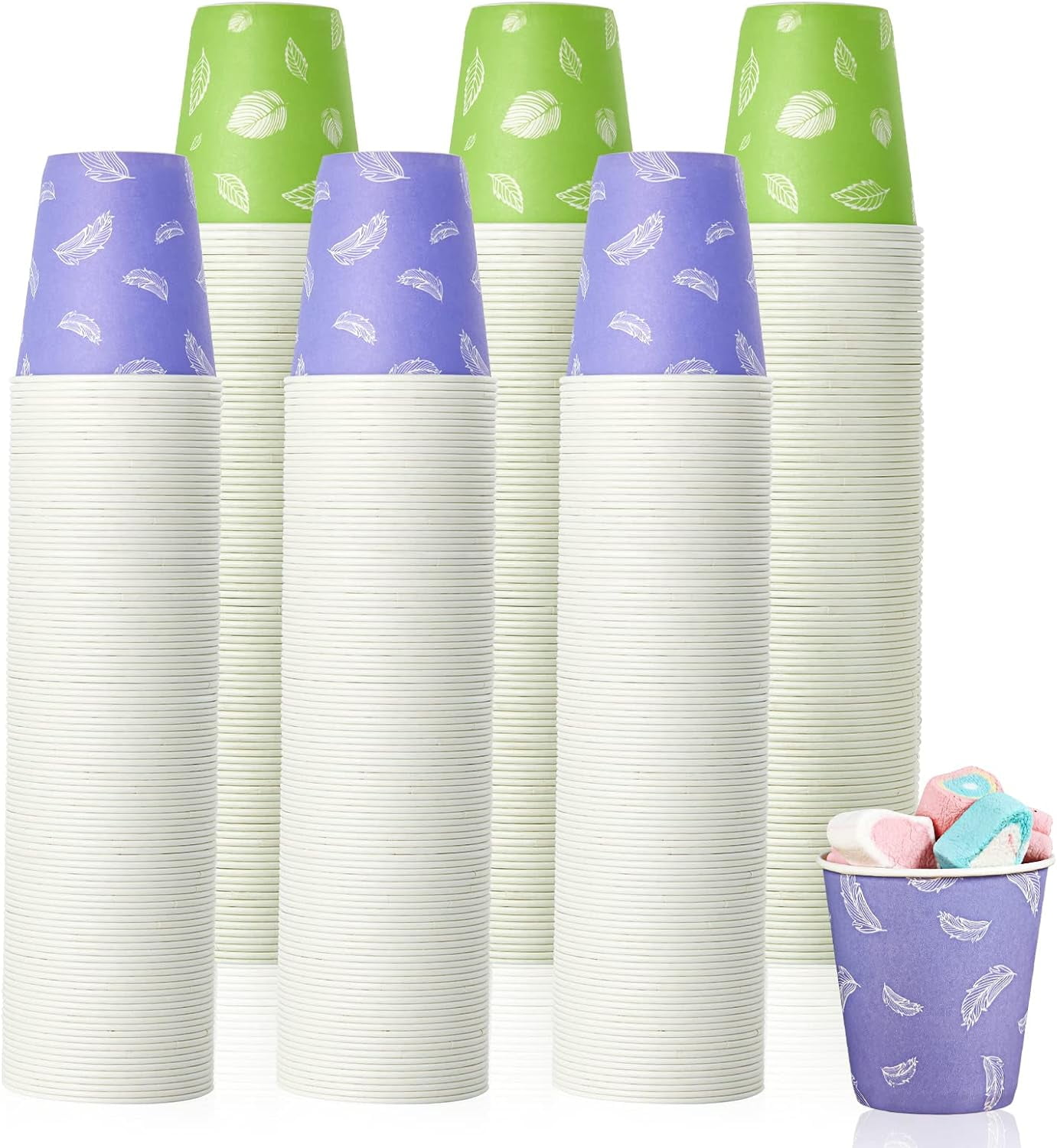 600 Pack 5 oz Small Disposable Cups, Disposable Paper Cups, Mini Paper ...
