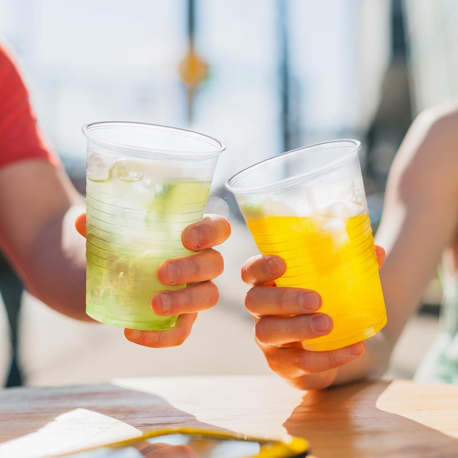 600 Pack 9 oz Plastic Cups, Clear Disposable Cups, Hot/Cold Party ...