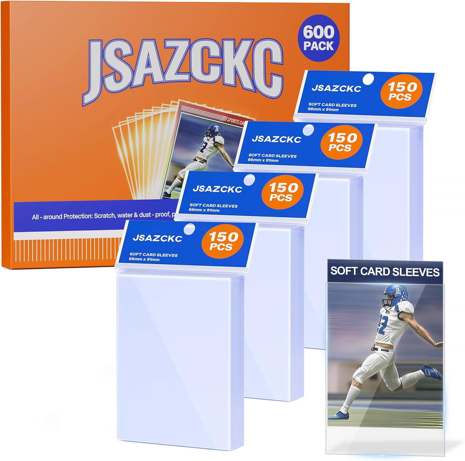 600 Pack Card Sleeves, Soft Penny Sleeves for Trading Cards, Perfect ...