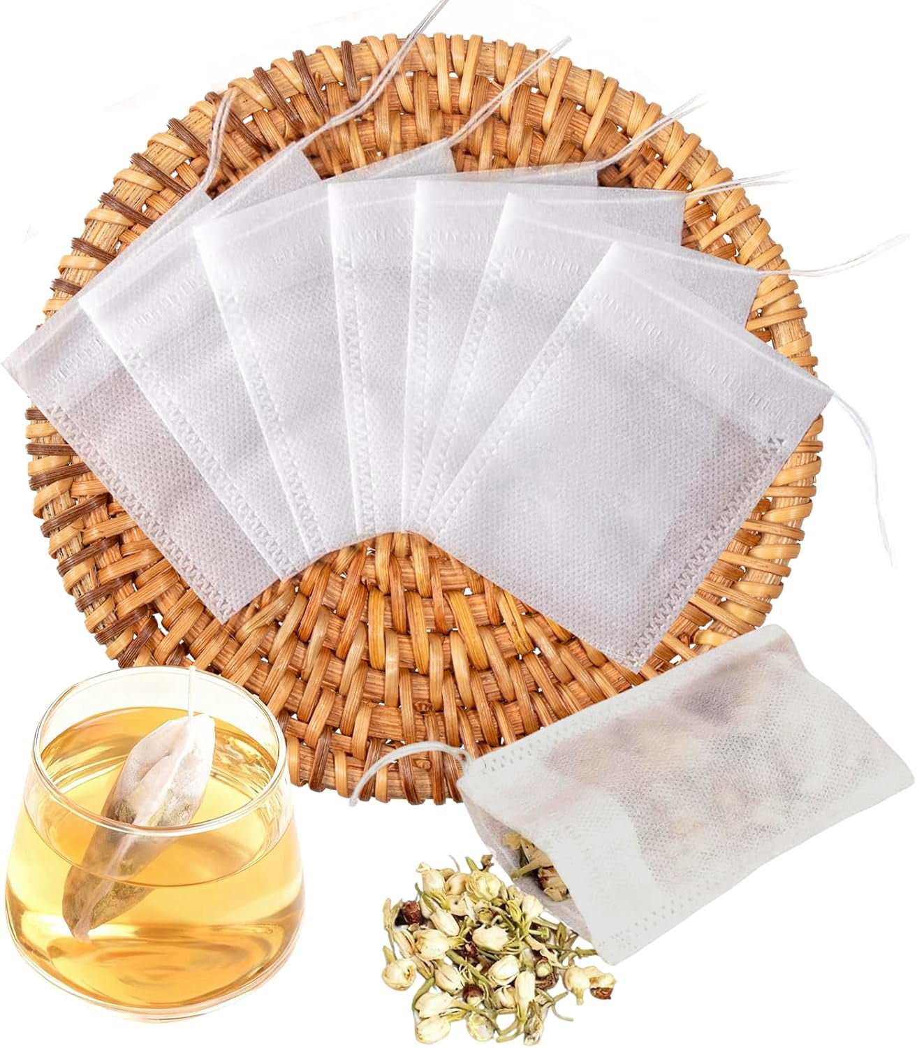 600 Pack Disposable Tea Filter Bags for Loose Leaf Tea,Food Grade ...