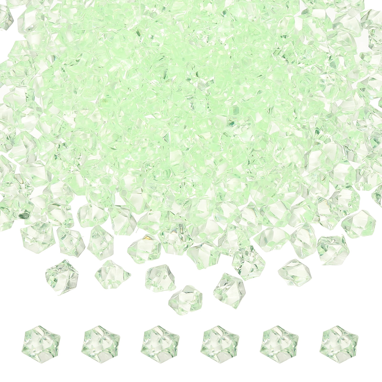600-Pack Fake Ice Rocks, 11x14mm Fake Crushed Ice Acrylic Gems Diamonds ...