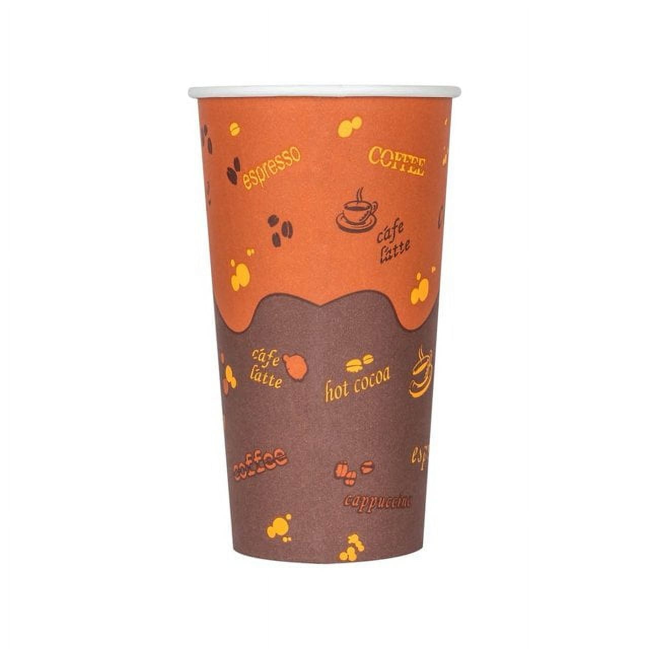 Lollicup Karat 20 oz Disposable Paper Hot Cups for Coffee, Bulk Case of ...