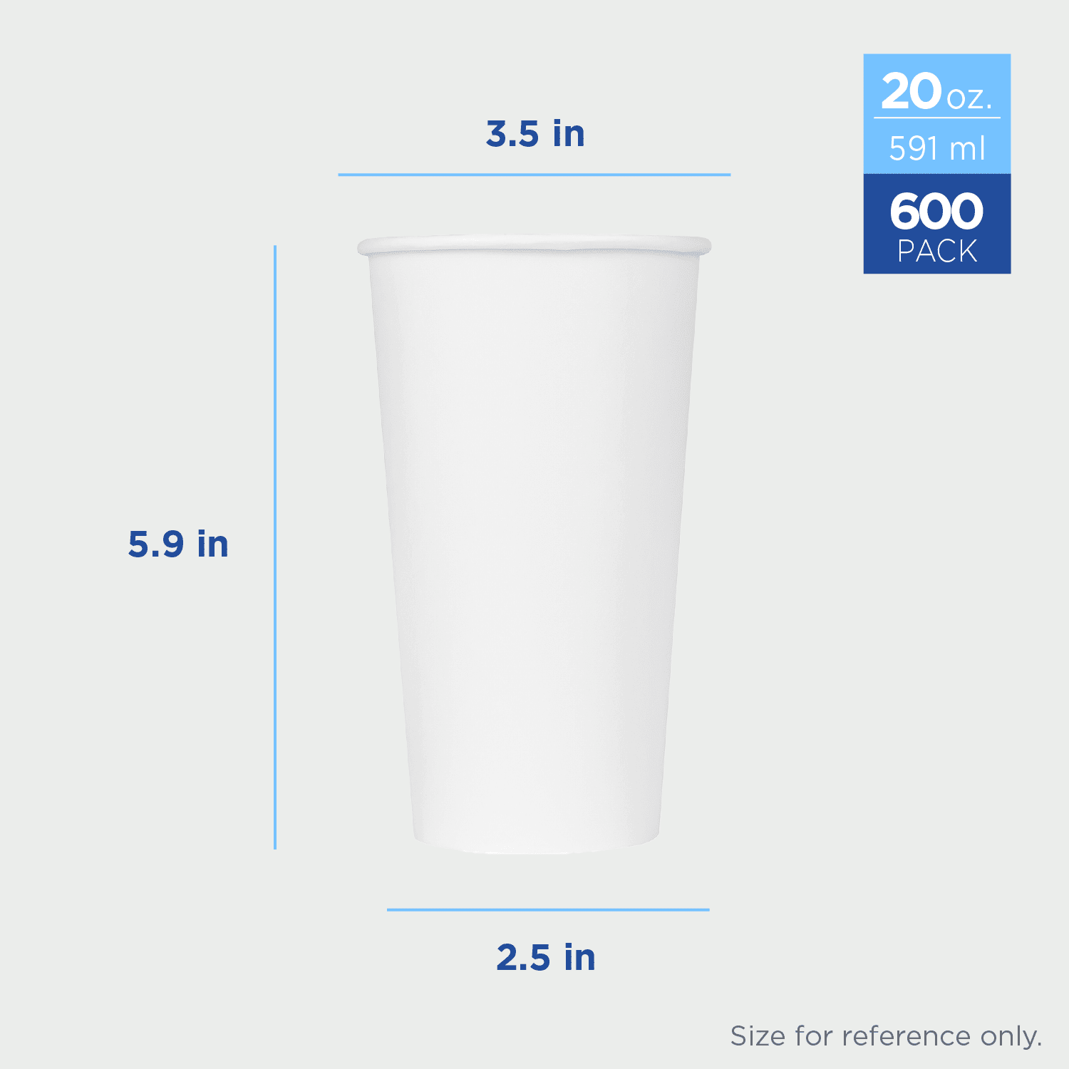 Karat 20oz Disposable Poly Lined To-Go Paper Hot Cups with Lids, White ...