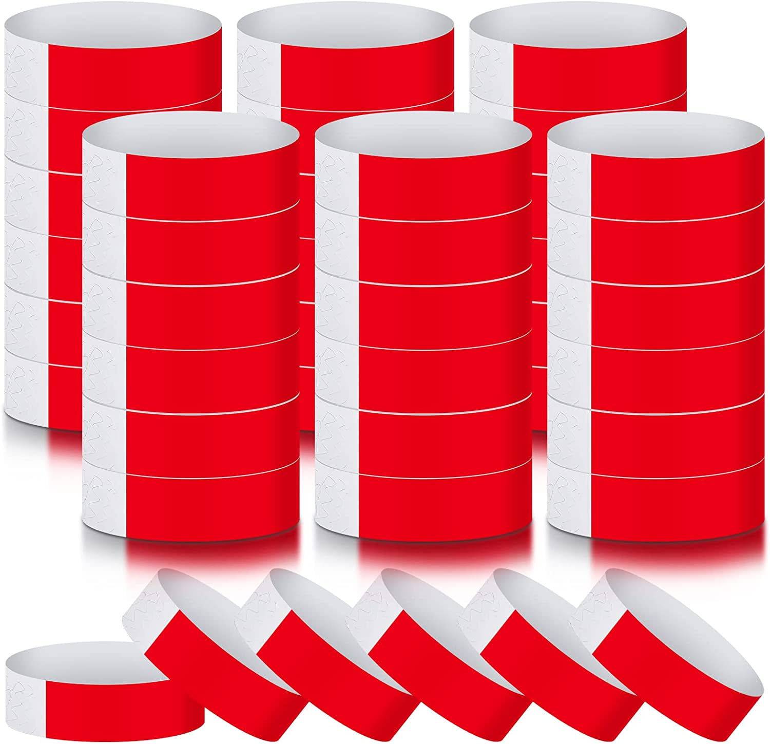 600 Packs Paper Wristbands for Events Neon Party Wristbands Colored ...