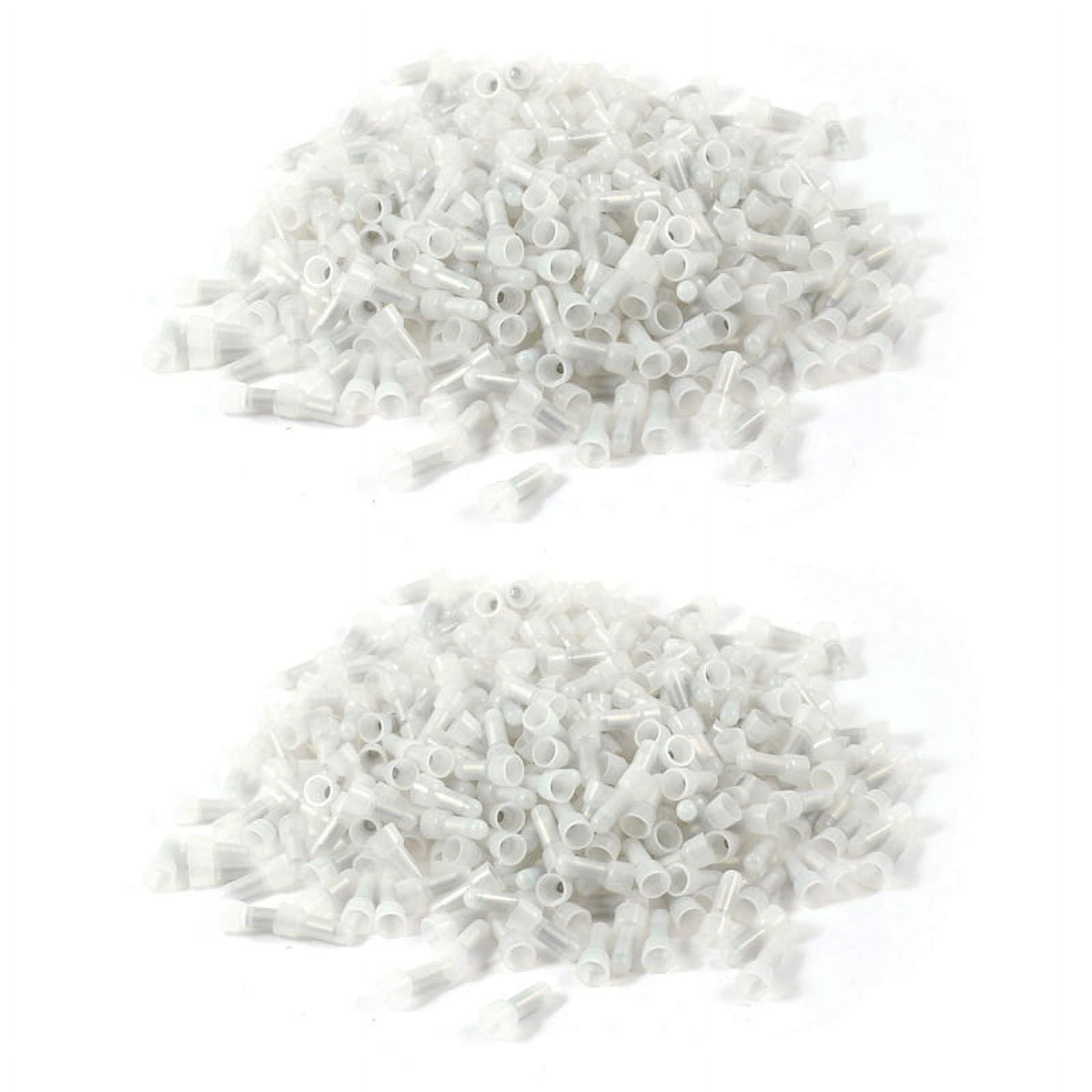600 Pcs -1 Closed End Wire 22-18 Gauge Crimp White - Walmart.com