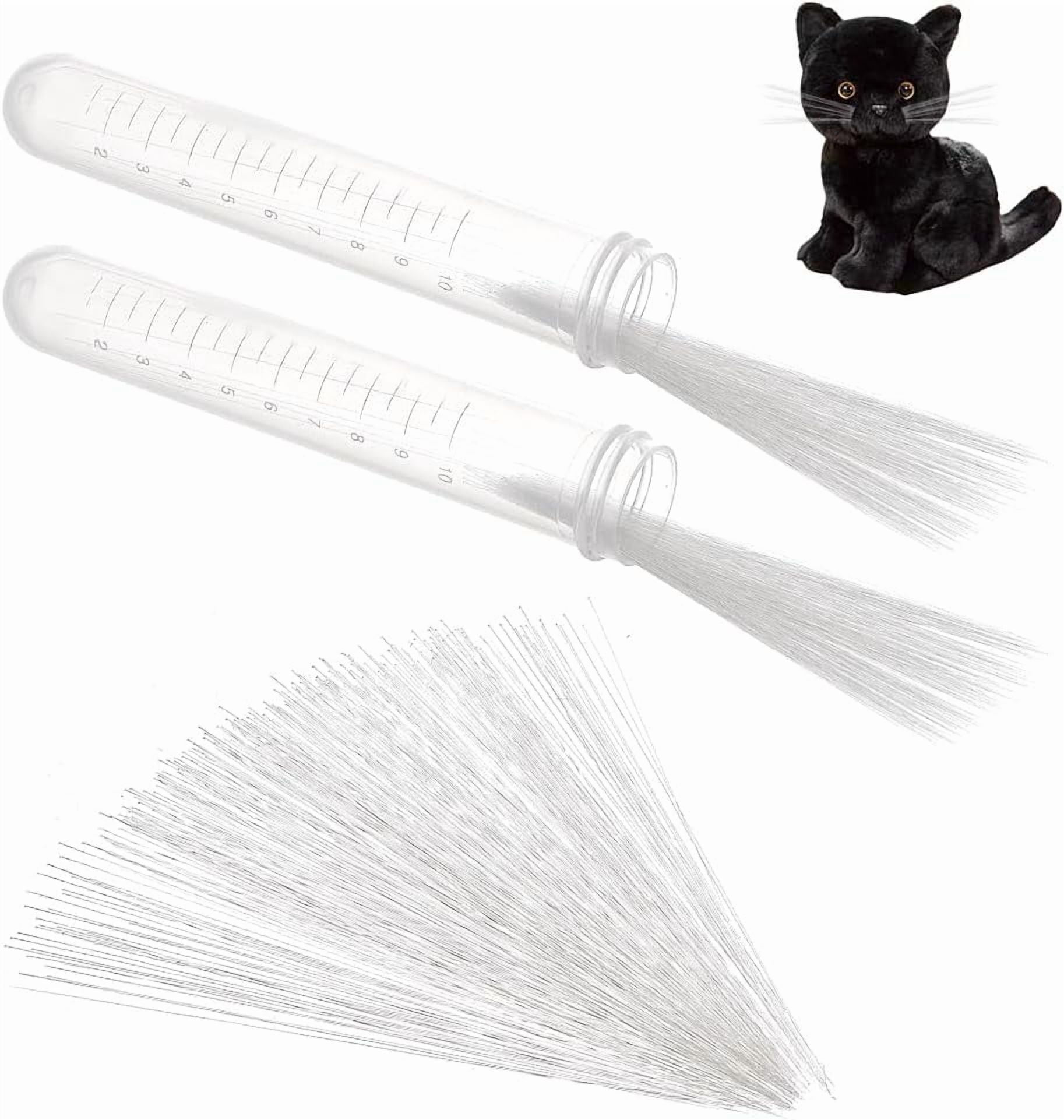 600 Pcs Animal Whiskers for Crafts Needle Felting 2.79inch Long White ...