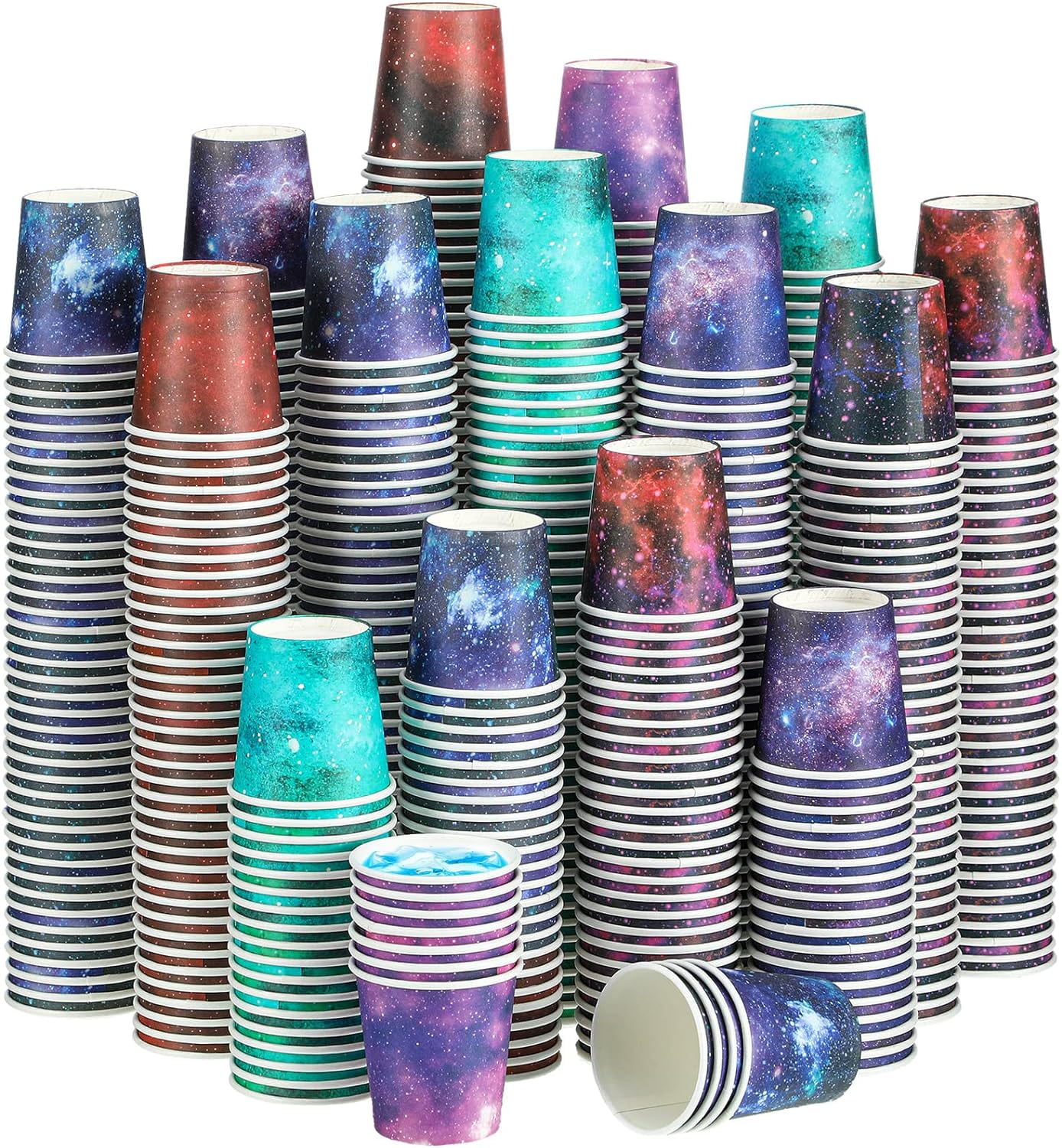600 Pcs Disposable Paper Cups 2 oz Starry Sky Bathroom Cups Small ...