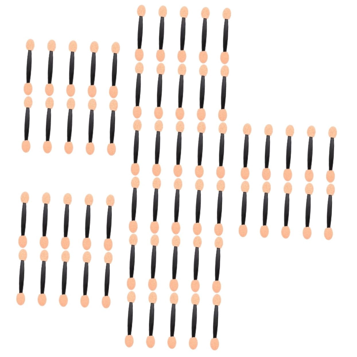 600 Pcs Double Ended Eyeshadow Brush Bulk Sponges Short Eyeshadow ...