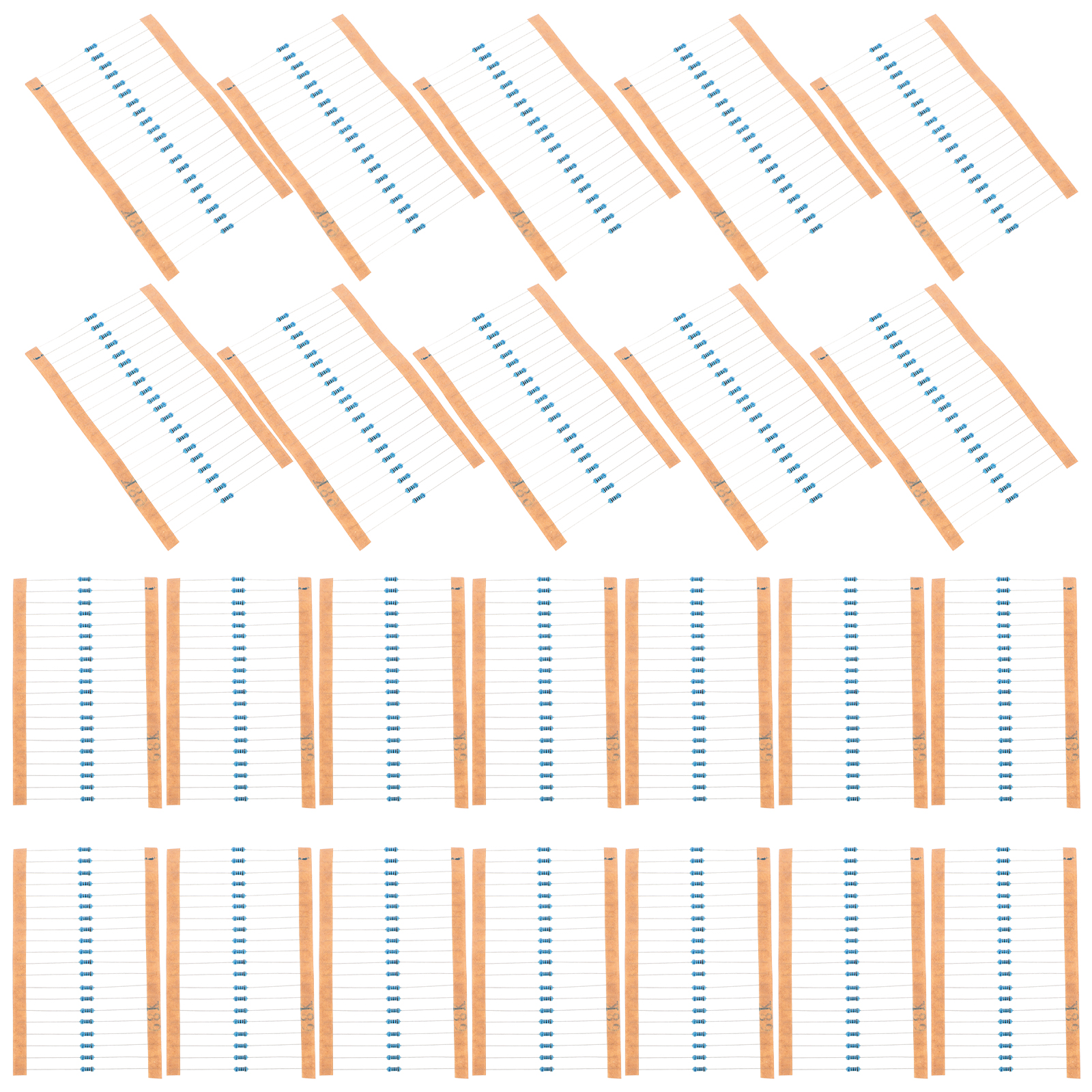 600 Pcs Metal Film Resistor Ohm Resistor -color Ring Resistor ...