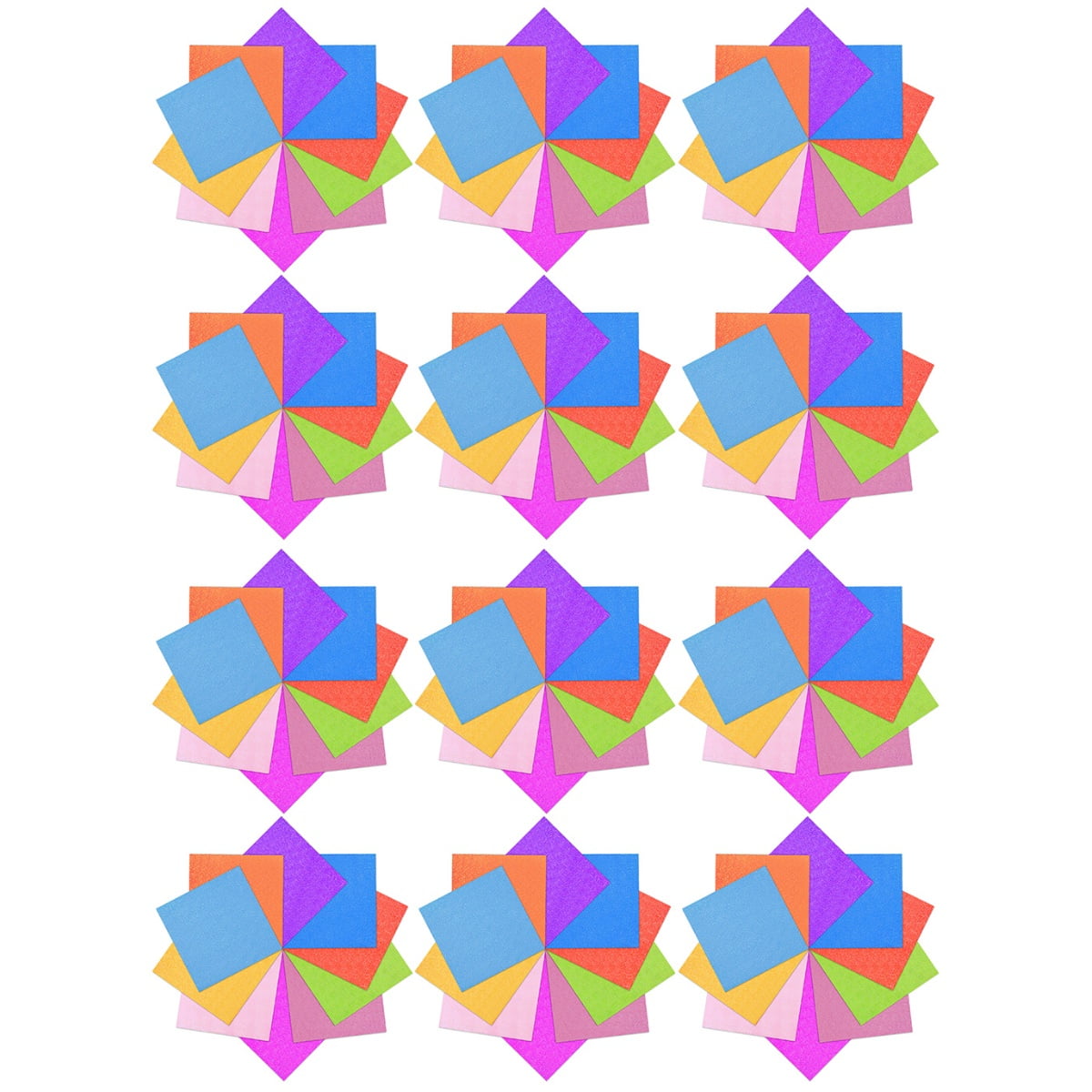 600 Pcs Origami Paper DIY Folding Papers Double Sided Child - Walmart.com