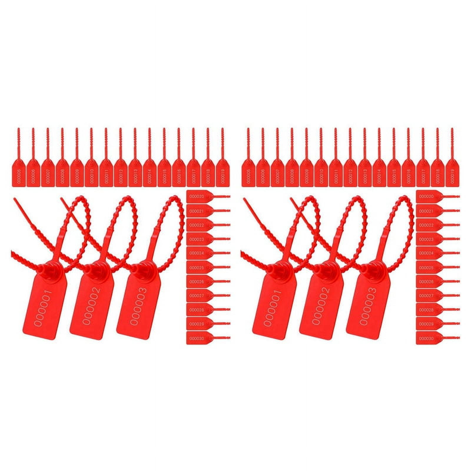 600 Pcs Plastic Tamper Seals, Numbered Zip Ties Security Tags Safety ...