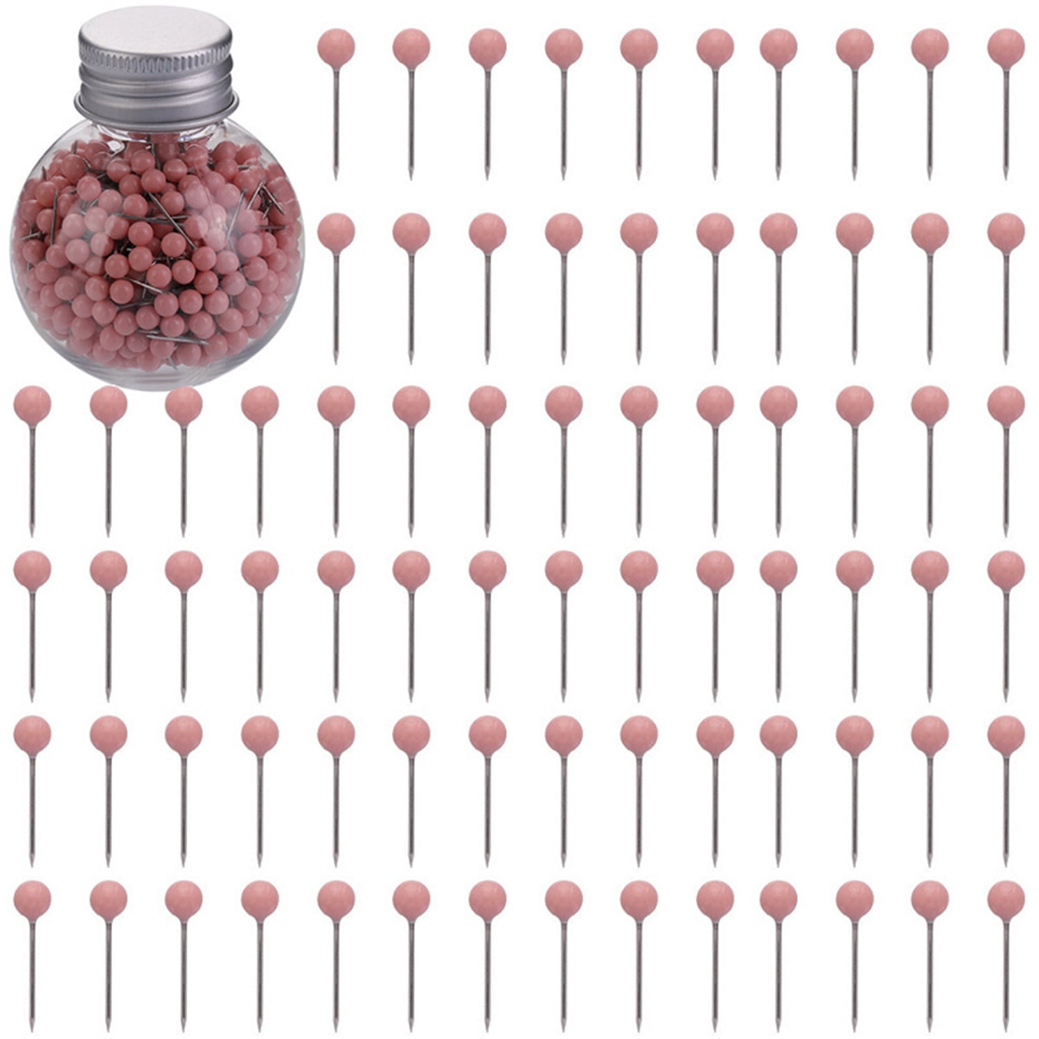 600 Pcs Push Pins Map Tacks,Happon 0.6inch Map Push Pins,Round Push Pin ...