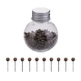 600 Pcs Push Pins Round Head Pins Colourful Head Push Pins Straight ...