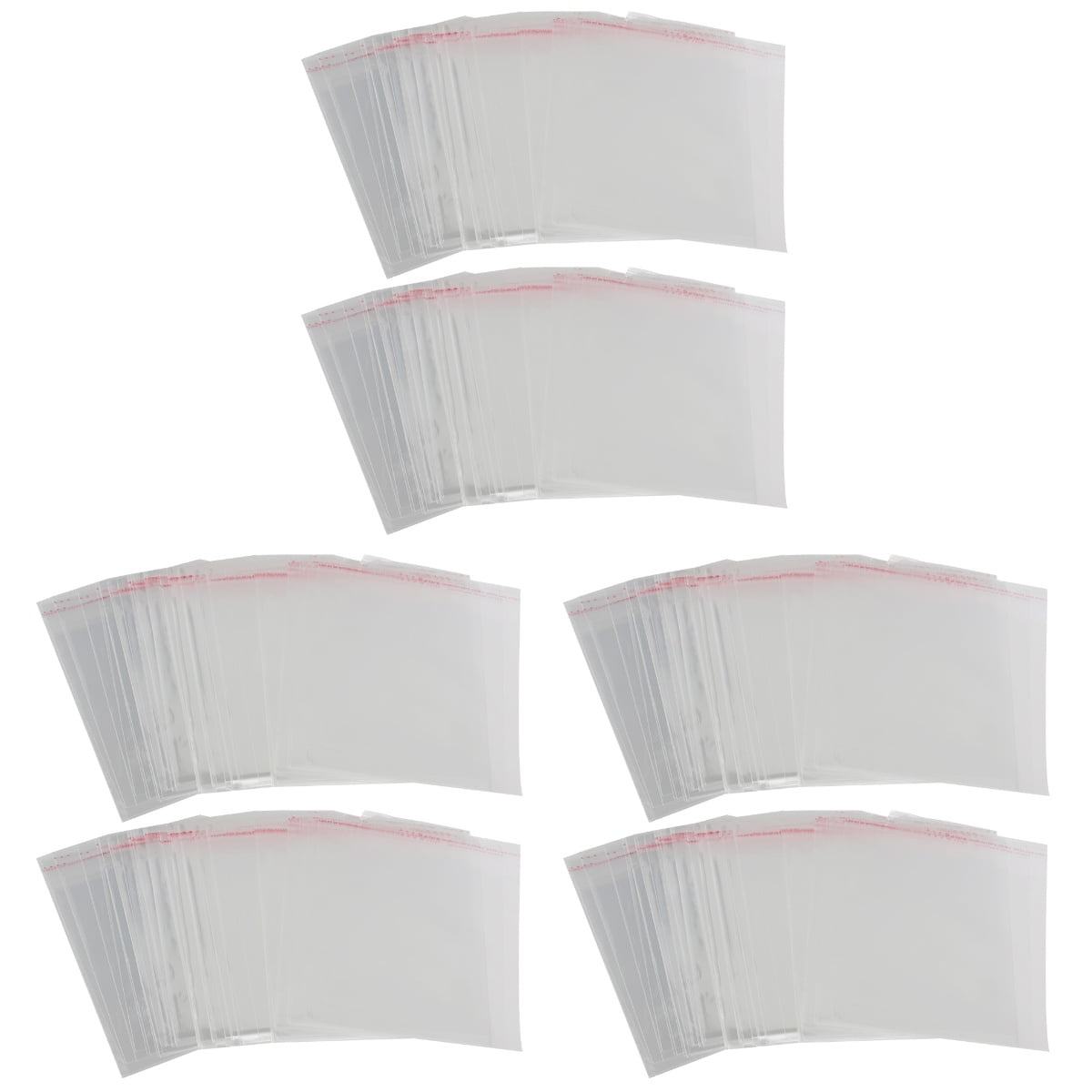 600 Pcs Self Adhesive Bag Shirt Packaging Storage Bags Multi-use Small ...