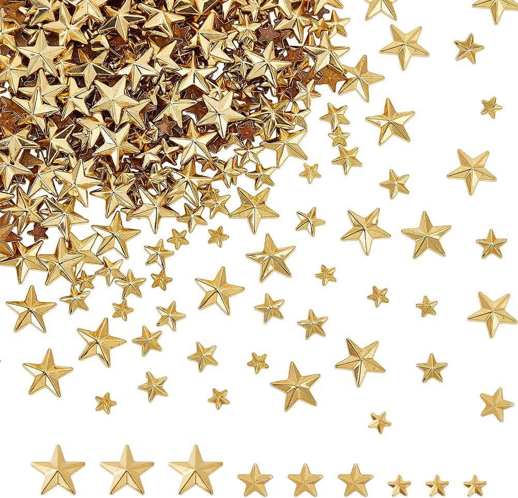 600 Pcs Star Hotfix Iron On 4/6/10mm Star Embellishments Flat Back Mini ...