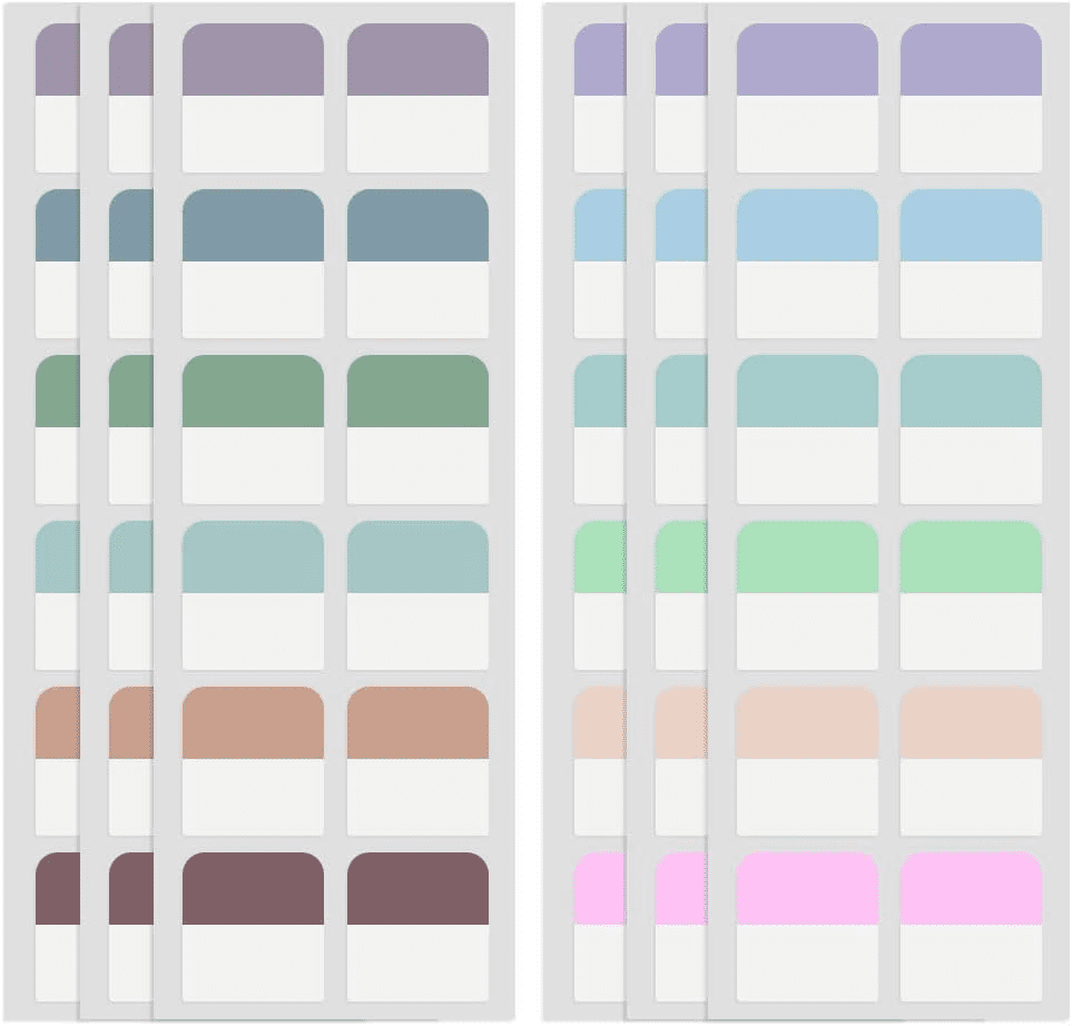 600 Pcs Sticky Index Tabs, Colored Book Sticky Tabs for Notebooks ...