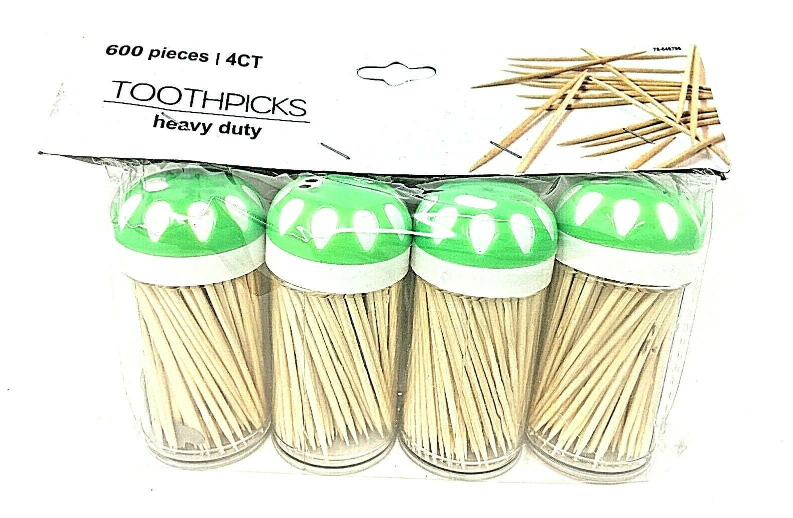 600 Pieces 4CT Toothpicks Heavy Duty - Walmart.com