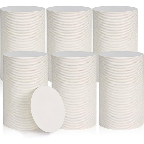 600 Pieces Disposable Paper Coasters Thickened (1.5MM) 4 Inch Bar ...